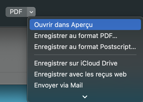 Création de .pdf dans macOS Ventura | AEEMtech