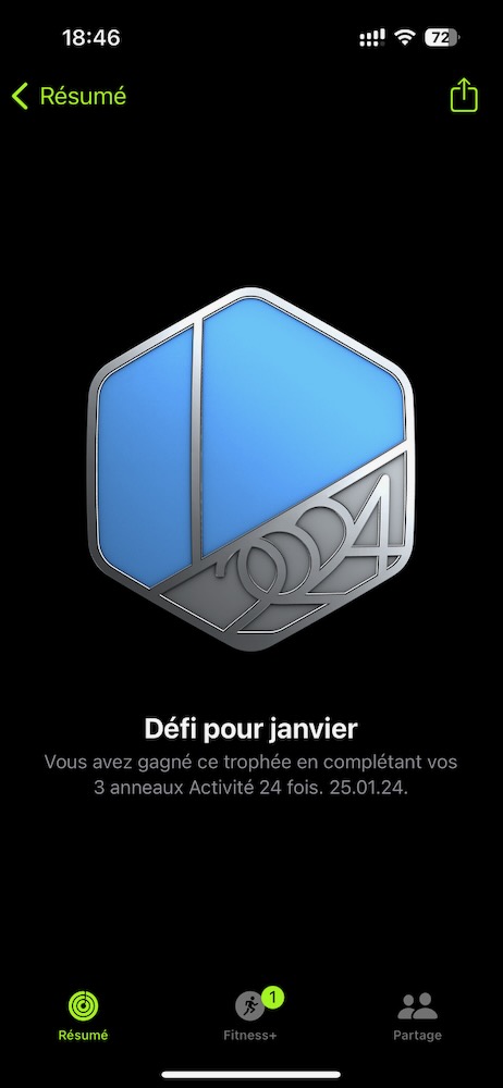 Trophée Apple Watch janvier 2024 | AEEMtech